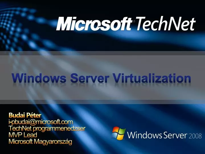 PPT - Windows Server Virtualization PowerPoint Presentation, free ...