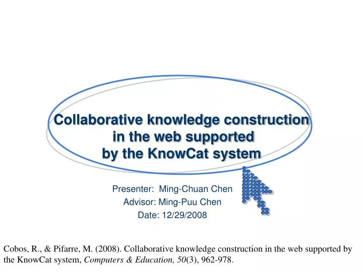Ppt Collaborative Knowledge Construction In The Web Supported By The