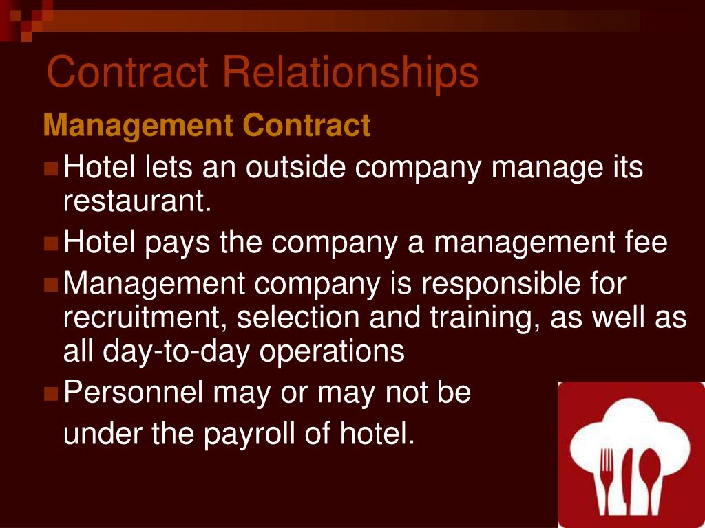 PPT - FOOD AND BEVERAGE MANAGEMENT Interactions, Ratios and Contract ...
