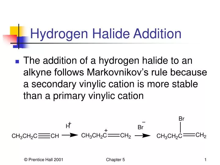 PPT - Hydrogen Halide Addition PowerPoint Presentation, free download ...