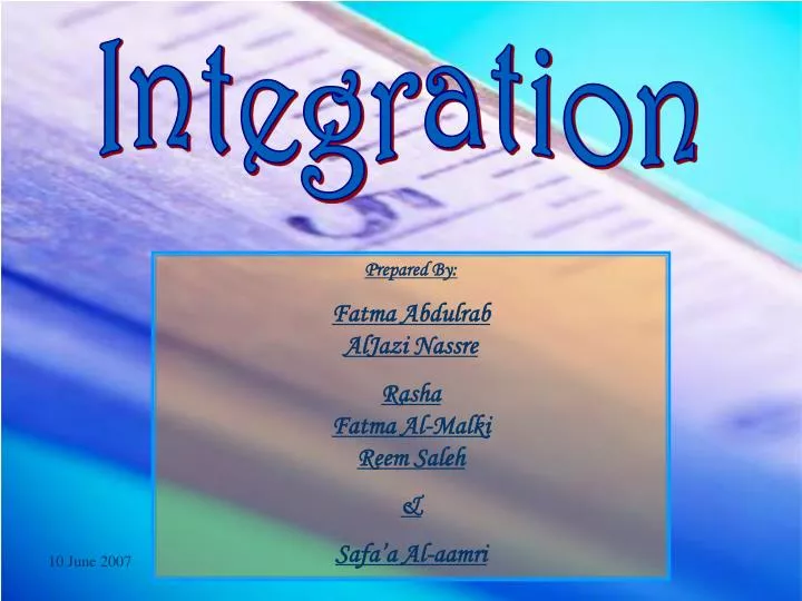 PPT - Integration PowerPoint Presentation, free download - ID:5526506