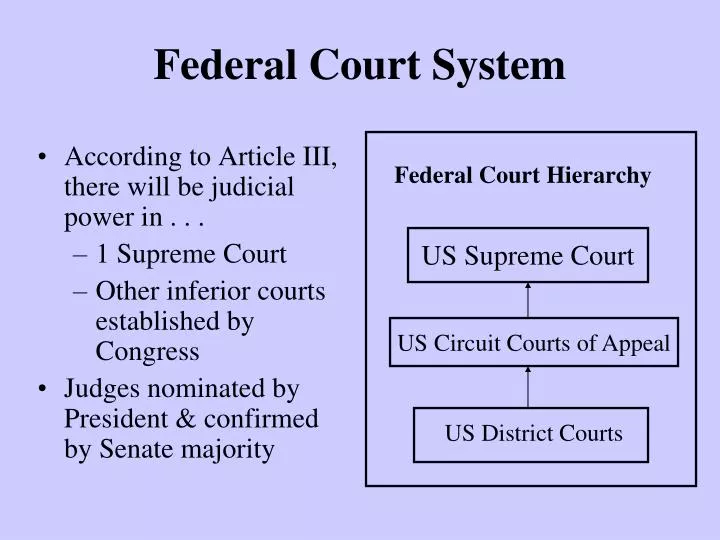 Ppt Federal Court System Powerpoint Presentation Free Download Id