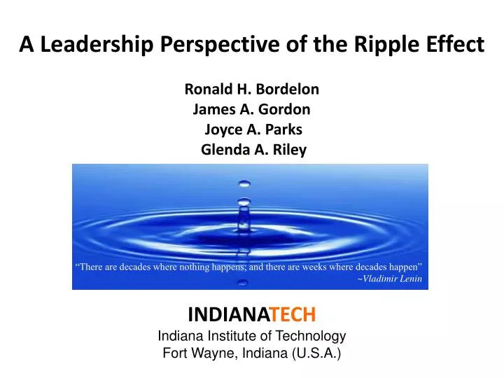 PPT - The Ripple Effect PowerPoint Presentation, free download - ID:5527198