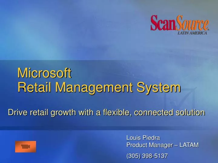 PPT - Microsoft Retail Management System PowerPoint Presentation, free ...