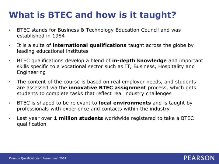 PPT - Pearson Overview of our qualifications and services PowerPoint ...