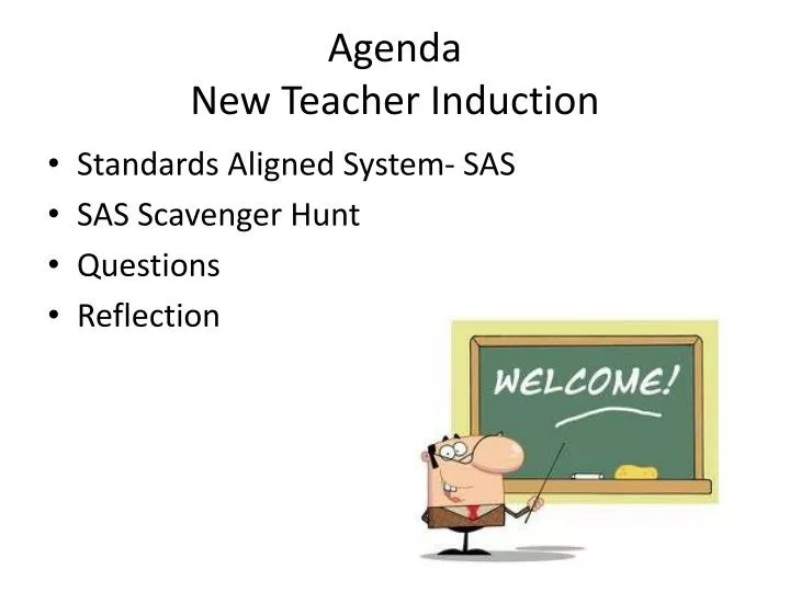 PPT - Agenda New Teacher Induction PowerPoint Presentation, free ...