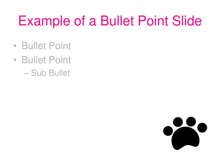 PPT - Paw print PowerPoint Presentation - ID:5528669