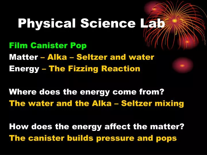 PPT - Physical Science Lab PowerPoint Presentation, free download - ID ...