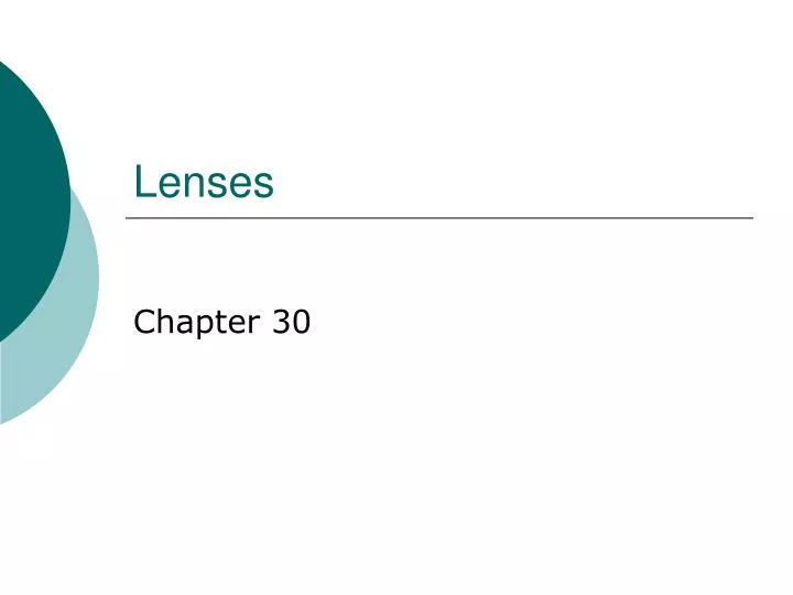 PPT - Lenses PowerPoint Presentation, free download - ID:5530719