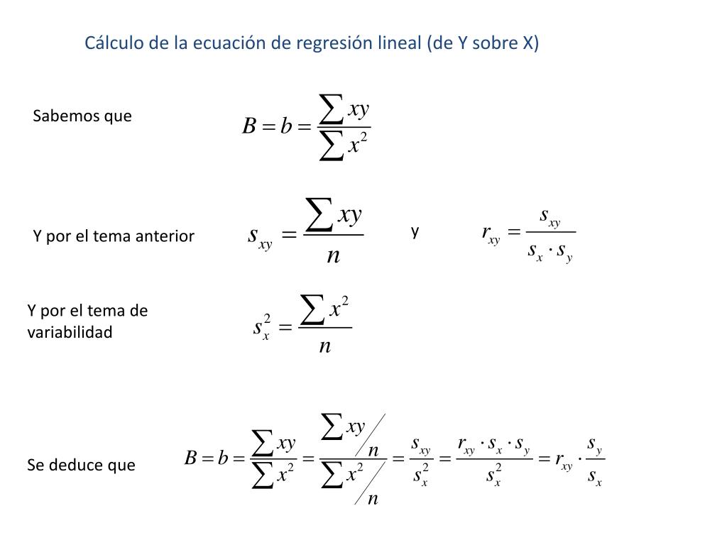 Ecuacion Regresion Lineal Directas Diferenciales Y Tipicas Images
