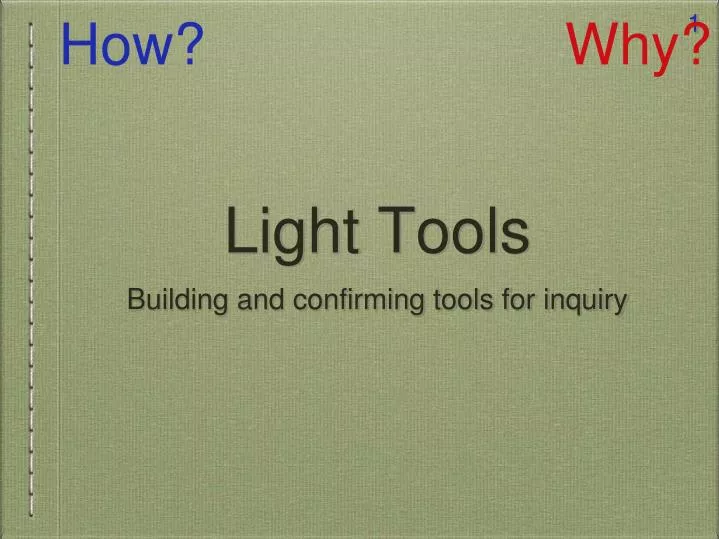 PPT - Light Tools PowerPoint Presentation, free download - ID:5531076