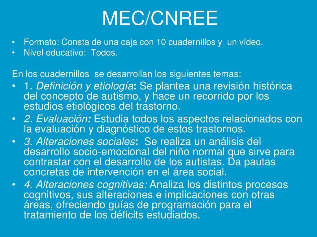 PPT - Intervención en casos de TRASTORNO GENERALIZADO DEL DESARROLLO ...
