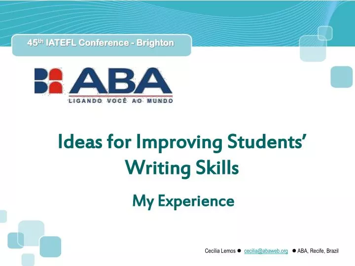 PPT - 45 th IATEFL Conference - Brighton PowerPoint Presentation, free download - ID:5533887