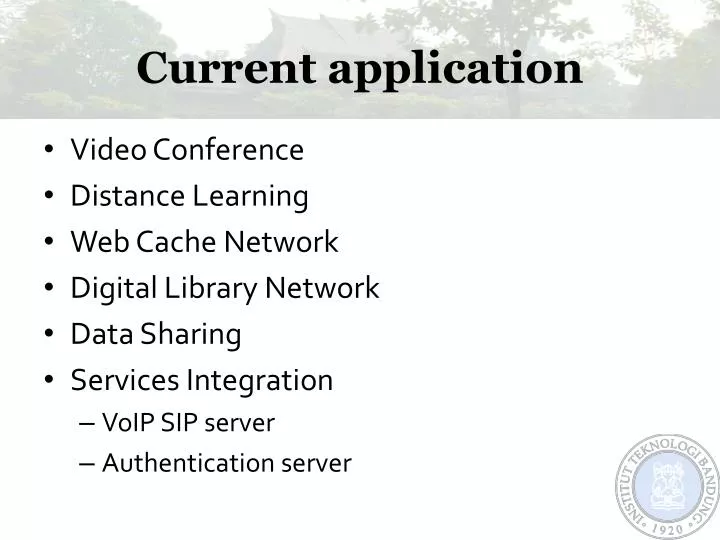 PPT - Current application PowerPoint Presentation, free download - ID ...