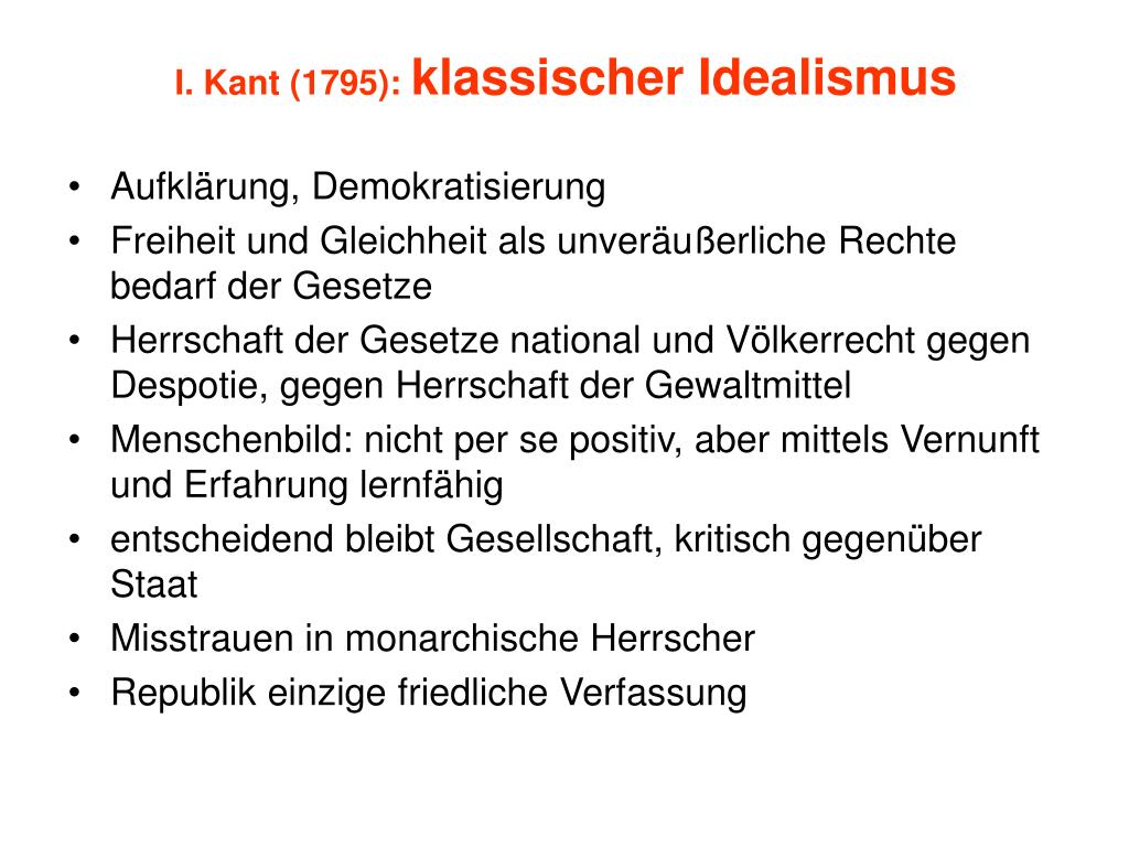 PPT - Vorbemerkung zu Theorien Idealismus und Realismus Neo-Realismus ...