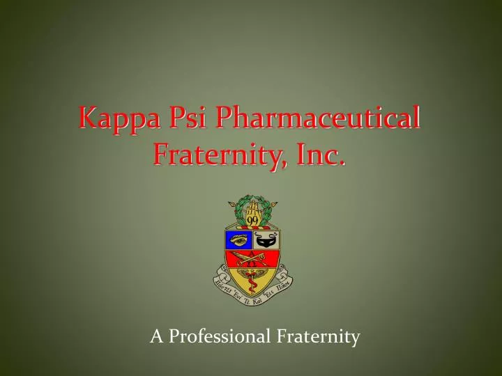 PPT - A Professional Fraternity PowerPoint Presentation, free download ...