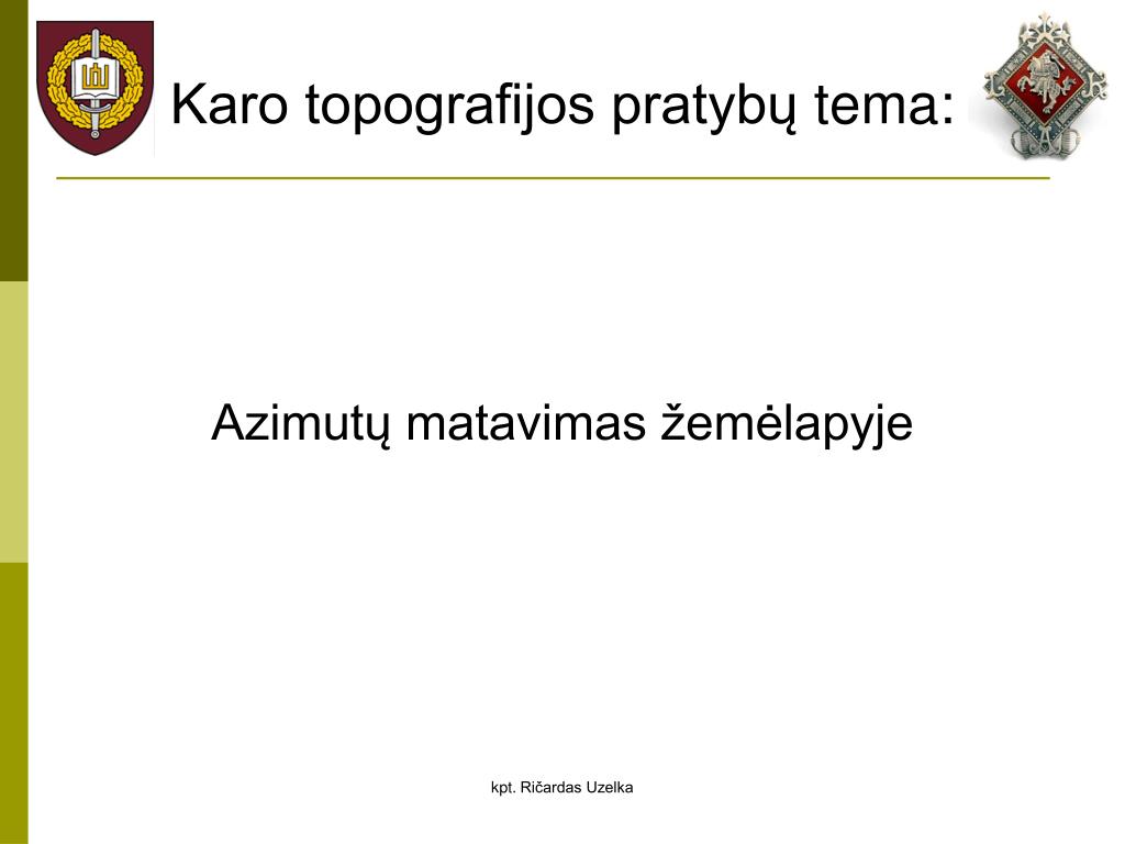 PPT - Generolo Jono Žemaičio Lietuvos karo akademija Baziniai karinink ...
