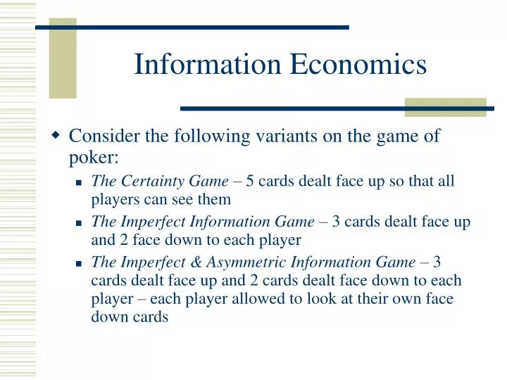 PPT - Information Economics PowerPoint Presentation, free download - ID ...
