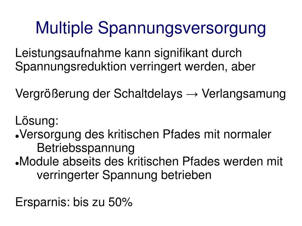 PPT - Verlustleistung und Energiemanagement PowerPoint Presentation ...