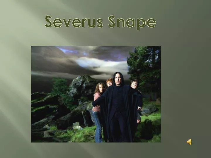 PPT - Severus Snape PowerPoint Presentation, free download - ID:5545288