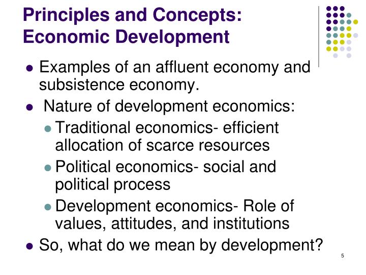 PPT - Economics, Institutions, and Development: A Global Perspective ...