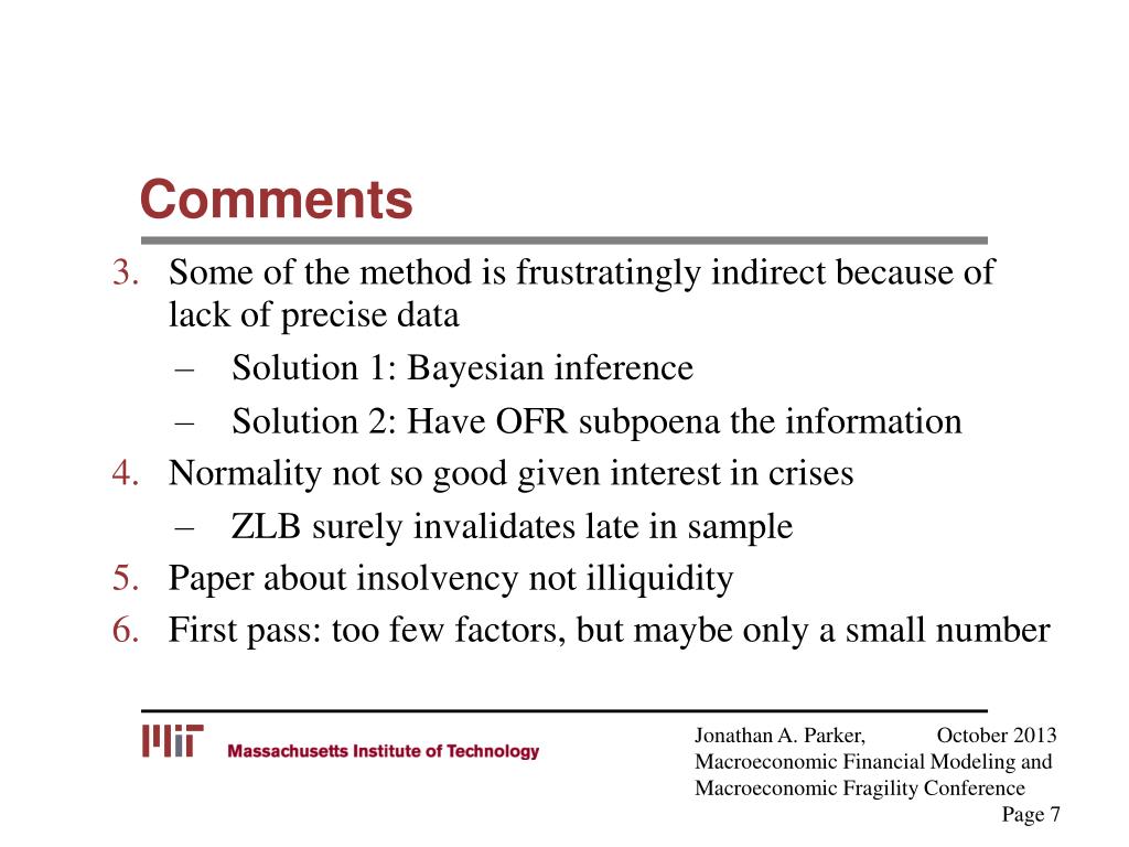 PPT - Discussion of “Banks’ Risk Exposures” by Juliane Begenau, Monika ...