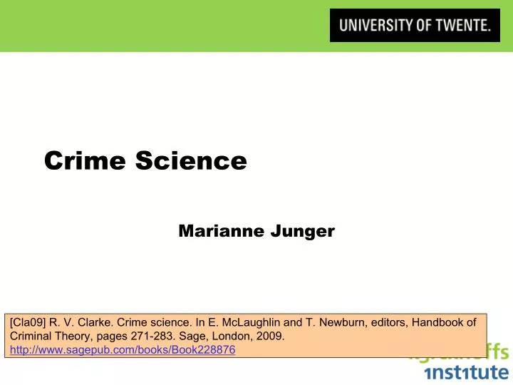 PPT - Crime Science PowerPoint Presentation, free download - ID:5546620