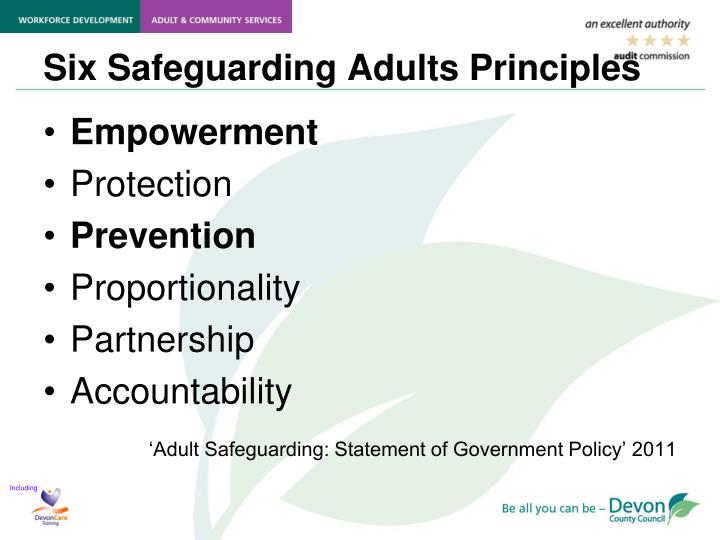 PPT - Safeguarding Adults - Preventing Abuse and Responding to Poor ...