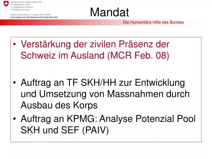 PPT - Mandat PowerPoint Presentation, free download - ID:5548256