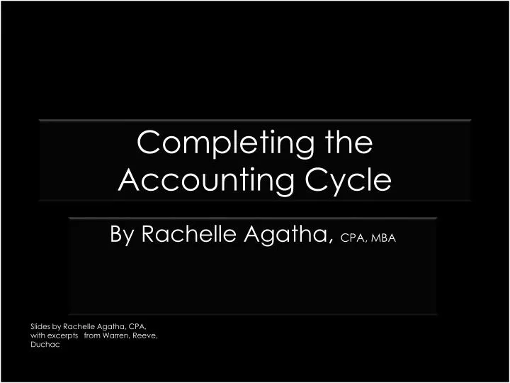 Accounting Cycle Powerpoint Presentation Slides Ppt Templates