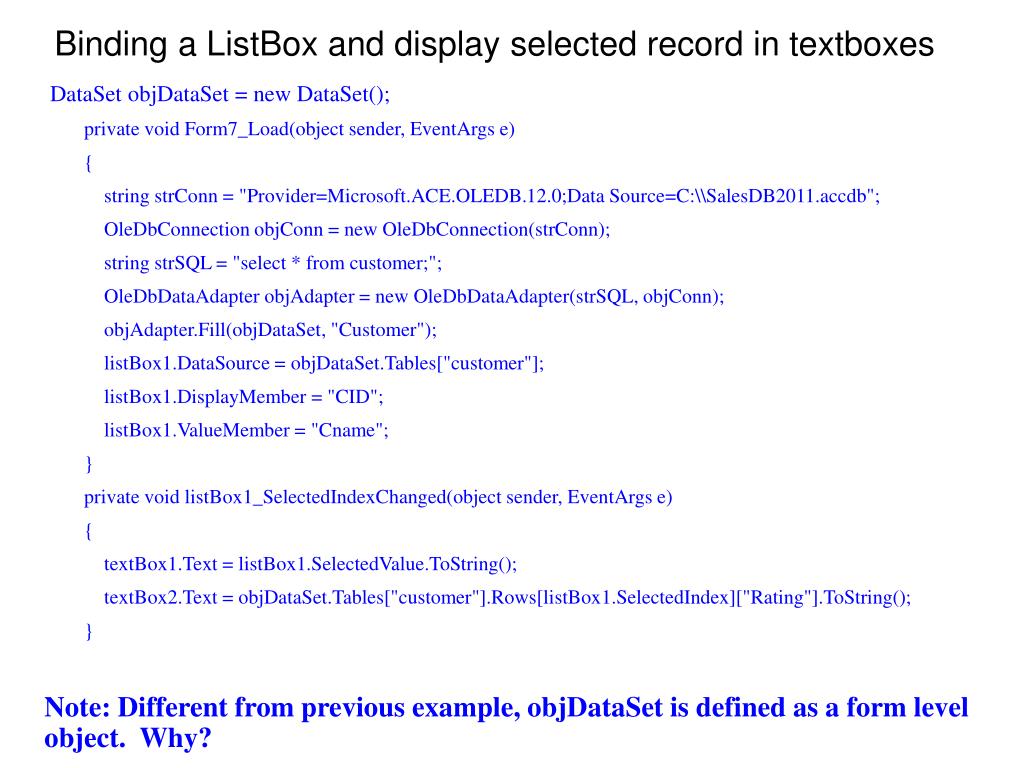 Ppt Coding Ado Dataset Objects Powerpoint Presentation Free Download Id 5548877