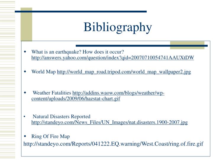 Bibliography For Science Project