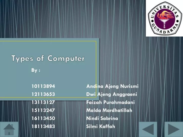 PPT - Types of Computer PowerPoint Presentation, free download - ID:5549665