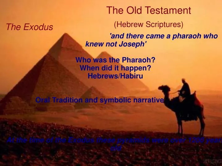 PPT - The Old Testament (Hebrew Scriptures) PowerPoint Presentation ...