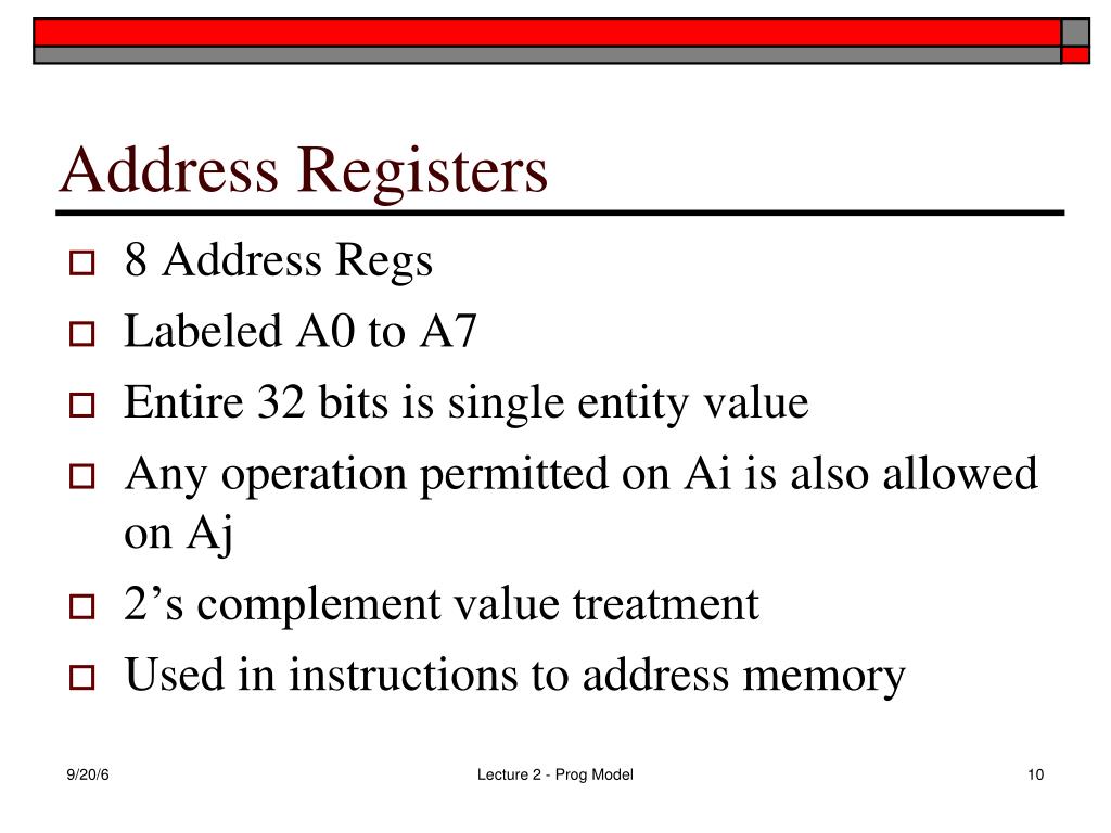 PPT - 68000 Architecture, Data Types and Addressing Modes PowerPoint ...
