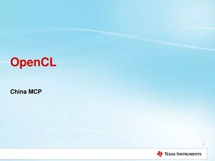 PPT - OpenCL PowerPoint Presentation, free download - ID:5552527 PPT - OpenCL PowerPoint Presentation, free download - ID:5552527