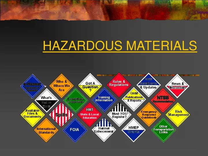 PPT - HAZARDOUS MATERIALS PowerPoint Presentation, free download - ID ...