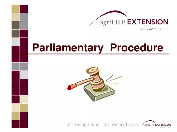 PPT - Parliamentary Procedure PowerPoint Presentation, free download ...