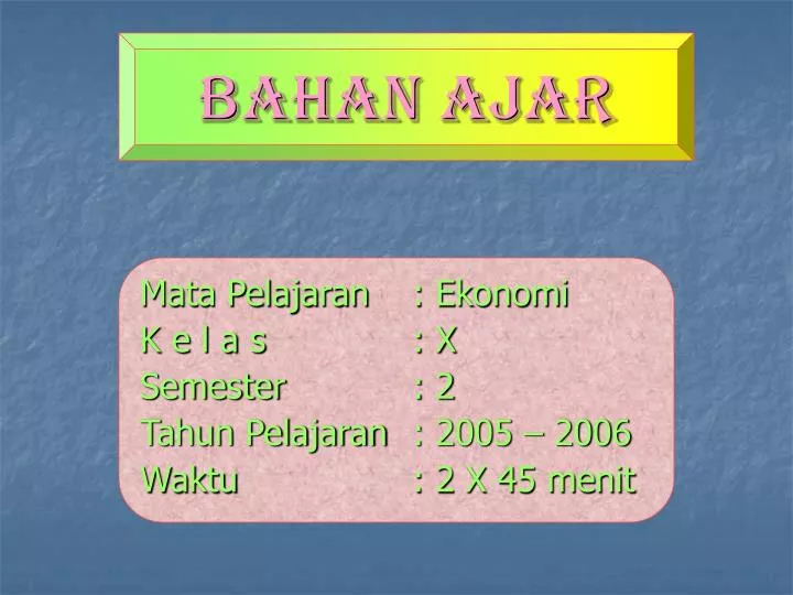 PPT - Bahan Ajar PowerPoint Presentation, free download - ID:5553717