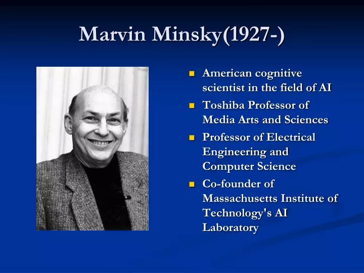 PPT - Marvin Minsky(1927-) PowerPoint Presentation, free download - ID:5553795