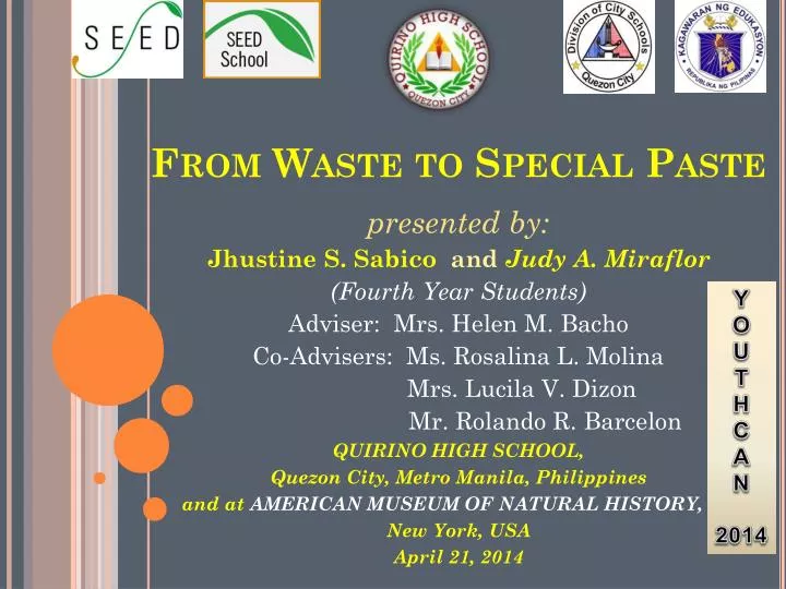 PPT - From Waste to Special Paste PowerPoint Presentation, free ...