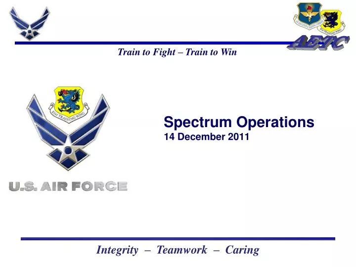 PPT - Spectrum Operations 14 December 2011 PowerPoint Presentation ...