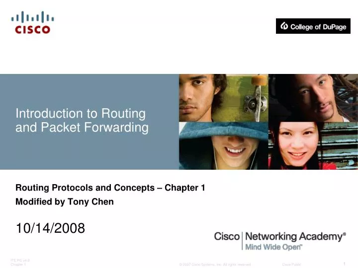 PPT - Introduction to Routing and Packet Forwarding PowerPoint ...