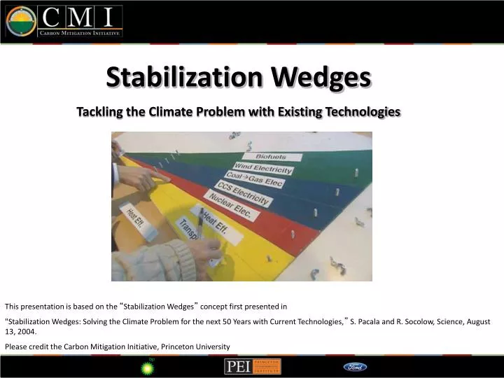 PPT - Stabilization Wedges Tackling the Climate Problem with Existing ...