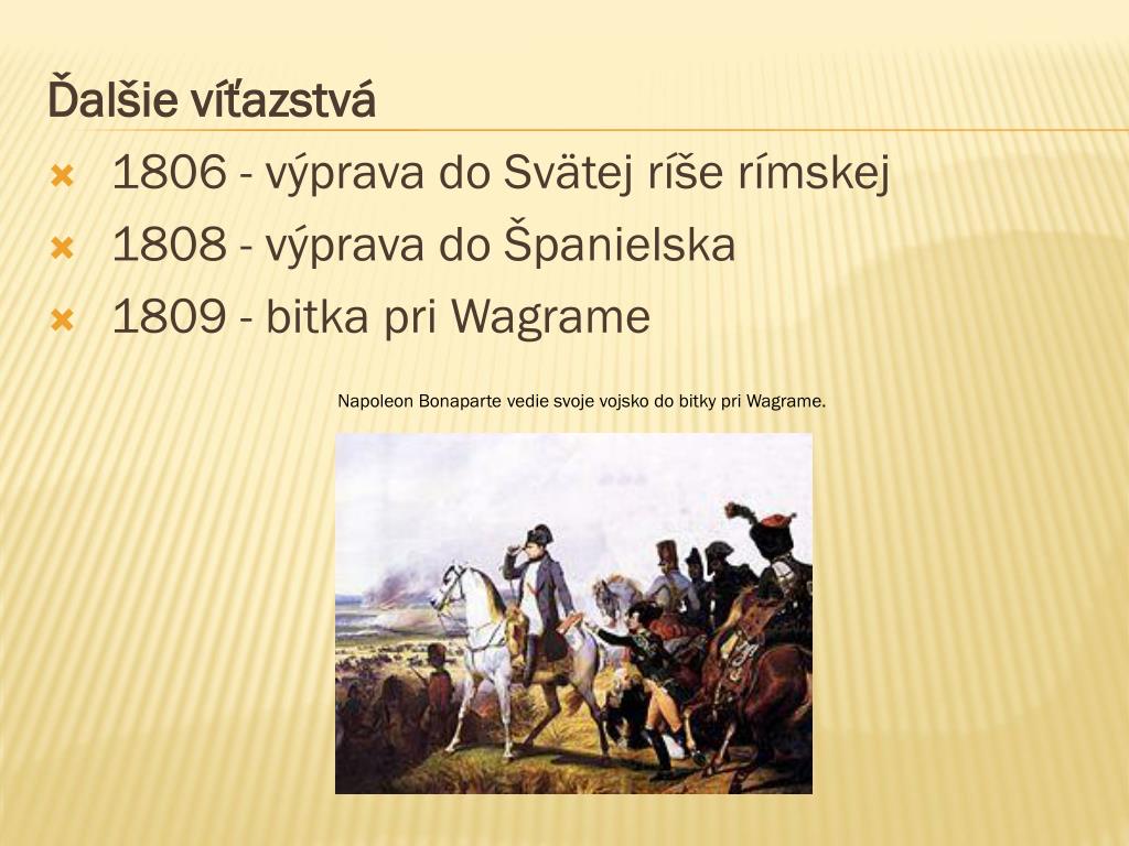 PPT - Napoleon Bonaparte a jeho slávne bitky PowerPoint Presentation ...