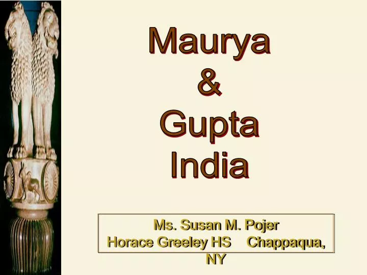PPT - Maurya & Gupta India PowerPoint Presentation, free download - ID ...