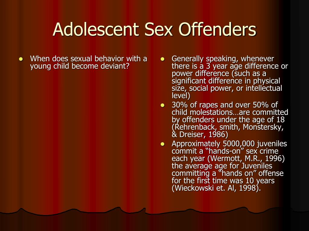 Ppt Juvenile Sex Offenders Powerpoint Presentation Free Download