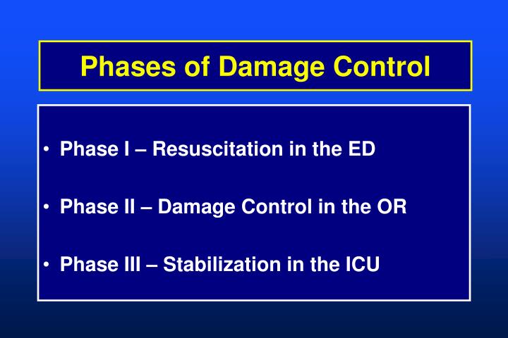 PPT - Current Concepts of Damage Control in Trauma Patients PowerPoint ...
