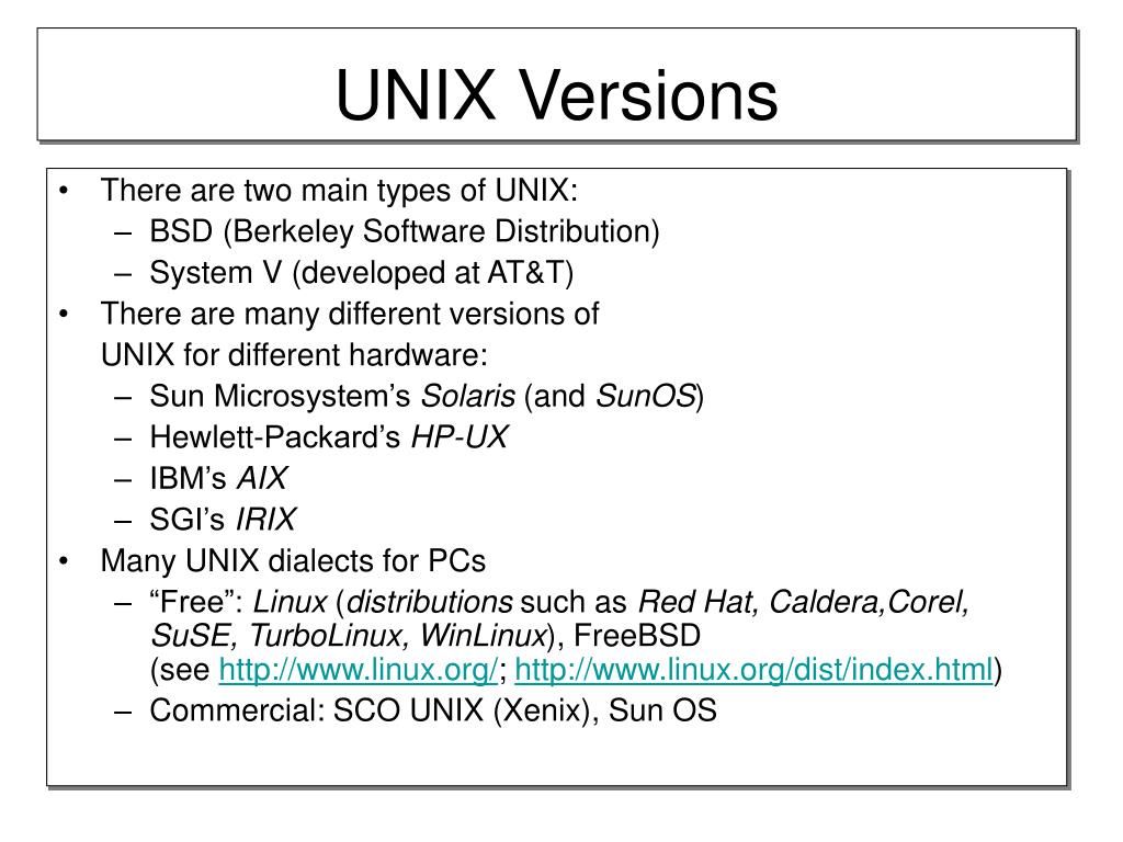 PPT What Is UNIX PowerPoint Presentation Free Download ID 5559972