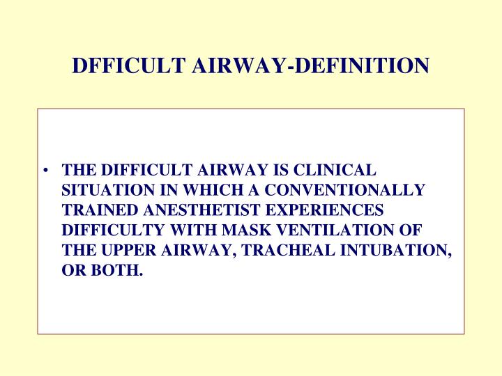 PPT - STRATEGIES FOR EXTUBATION OF THE DIFFICULT AIRWAY PowerPoint ...